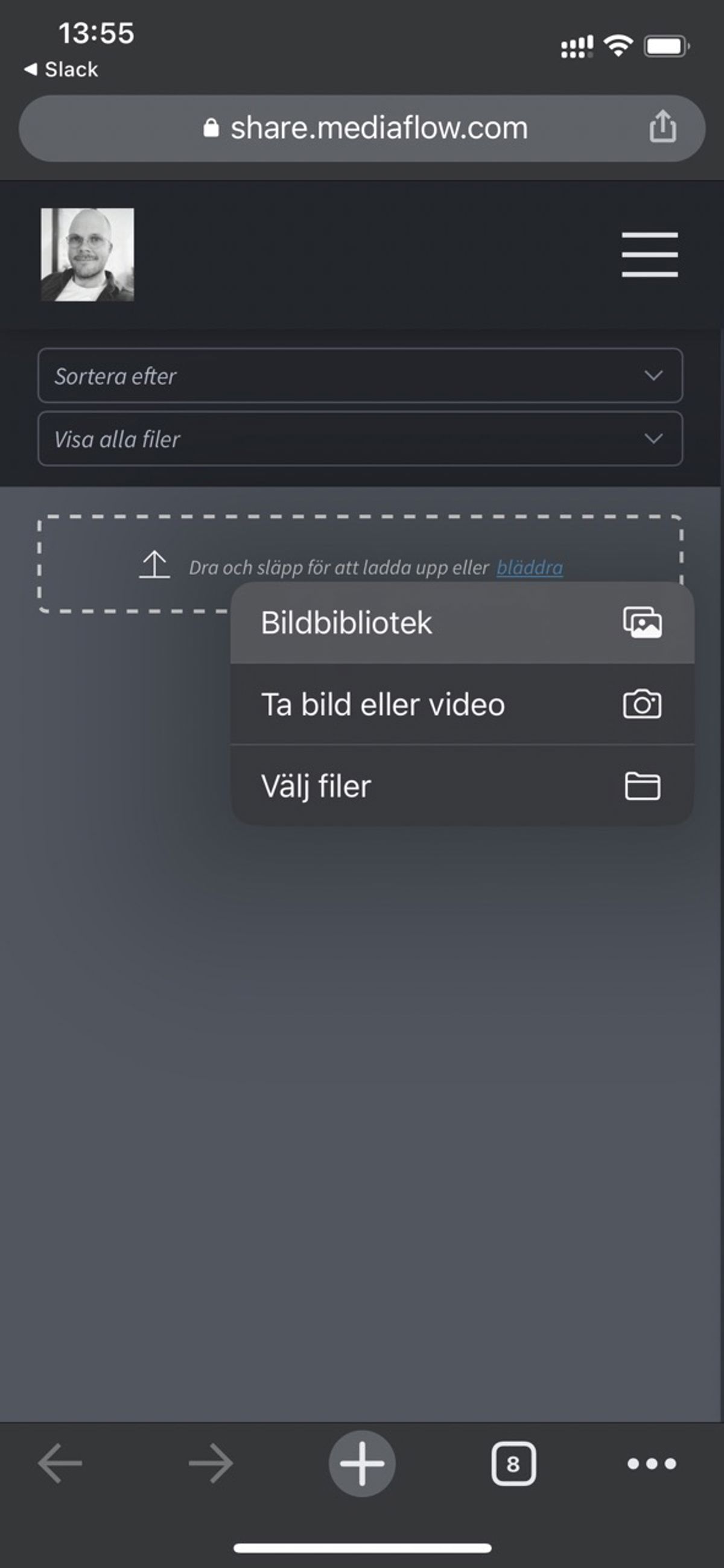 Ladda upp från mobilen – snabbt och lätt med webblänkar | Mediaflow